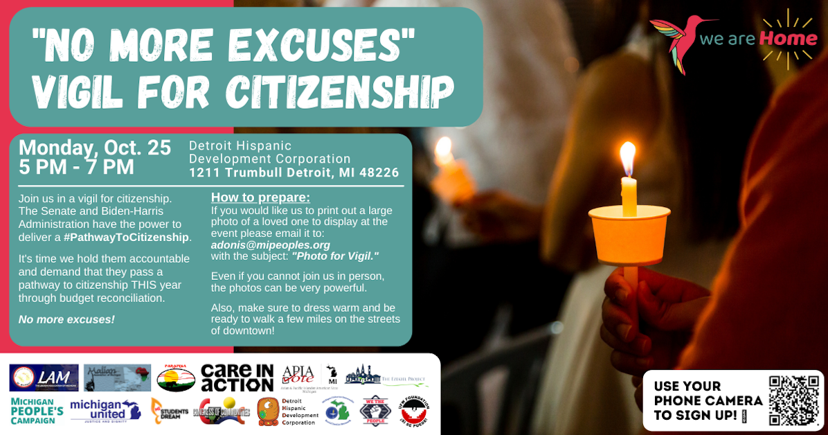 No More Excuses | No Mas Excusas · Michigan United Action